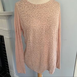 Rebecca Taylor | Sweaters | Rebecca Taylor Leopard Print Pink Sweater ...